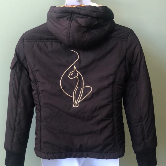 Baby Phat | Jackets & Coats | Baby Phat Black Quilted Jacket Womans L ...